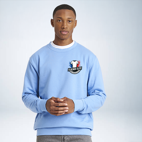 PULL COL ROND PERSONNALISABLE 280GR – FLOCAGE ELITE